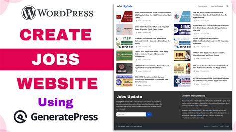 Gp Jobs Sarkari Job Template For Generatepress Theme Documentation