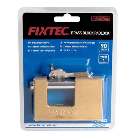 Fixtec Brass Block Padlock