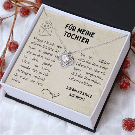 Kette Mit Spruch In Geschenkbox Verpackt Für Deine Tochter