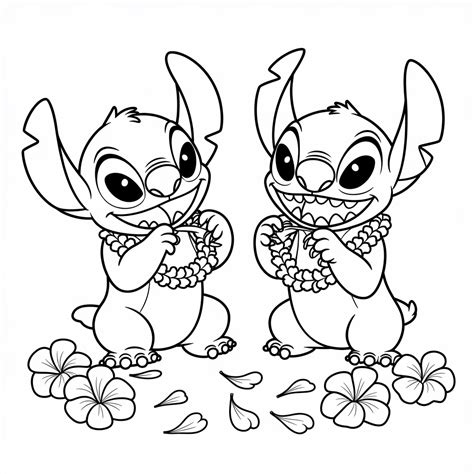 Stitch And Lilo Coloring Pages Love For Coloring