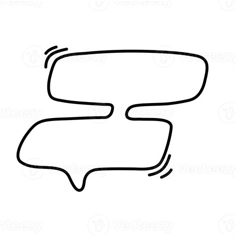 Hand Drawn Text Box Cute Cartoon Style Talking Dialogue 28176985 Png