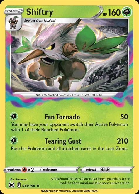 Shiftry Lost Origin Hisuian Lilligant Vstar Deck Pokemoncard