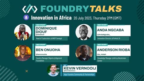 algo foundry on linkedin foundrytalks techrevolution foundrytalks