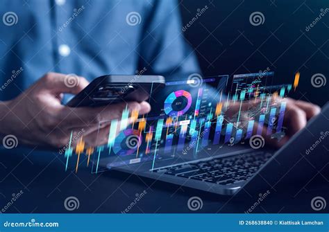 Businessman Analysis Working With Computer In Business Analytics And
