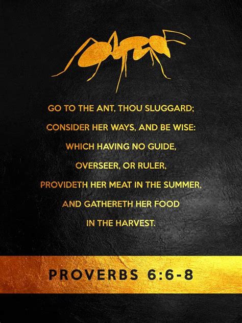 Proverbs 66 8 Bible Verse Art Print Bible Quotes Prayer Proverbs 6