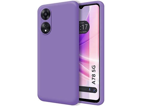 Funda móvil TUMUNDOSMARTPHONE Oppo A78 5G Compatible con Oppo Oppo A78 5G Morado MediaMarkt
