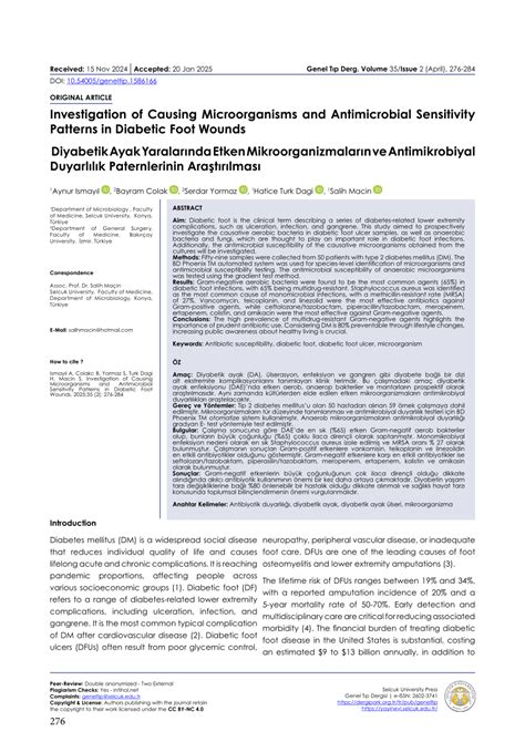 Pdf Investigation Of Causing Microorganisms And Antimicrobial