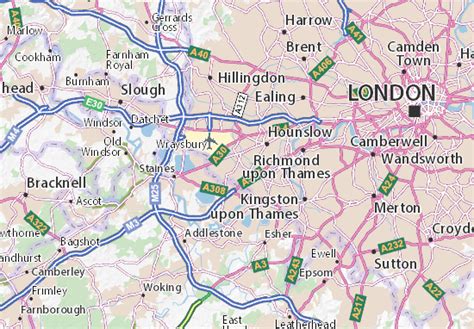 Michelin Feltham Map Viamichelin