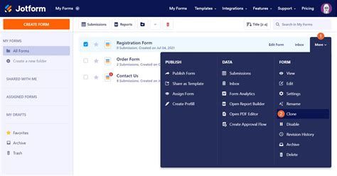 How To Clone An Existing Form From Your Account