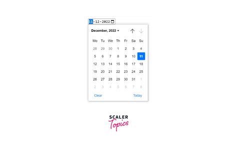 How To Add A Date Picker In Html Scaler Topics