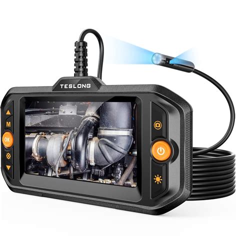 Dual Lens Endoscope Teslong Borescope Inspection Camera With Light