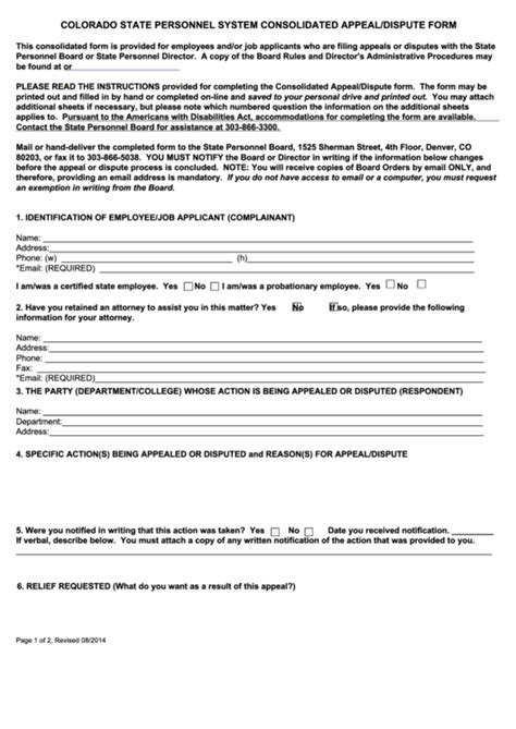 Fillable Form I 766 Personnel System Consolidated Appealdispute Form