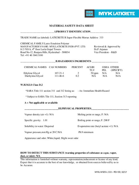 Fillable Online 333 Flexible Additive Latex Additive Fax Email Print