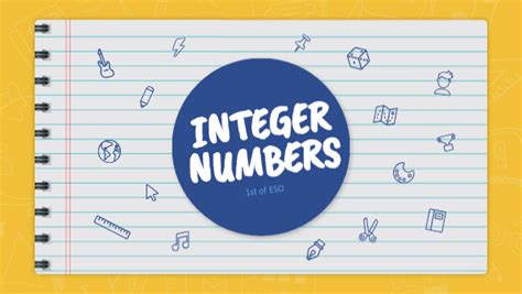 1st Of Eso Integer Numbers Genially