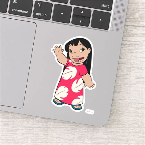 Lilo Waving Sticker Zazzle