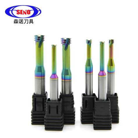 Cnc Degree Single Tooth Dlc Seven Color Aluminum Metric Single Flute