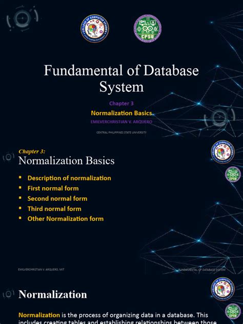 PCIT 02 Chapter 3 of Fundamental of Database System | PDF | Databases | Information Technology ...