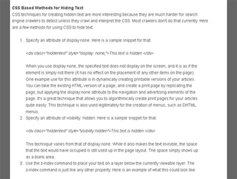 Hidden Layer Spam Hidden Links Seo Company