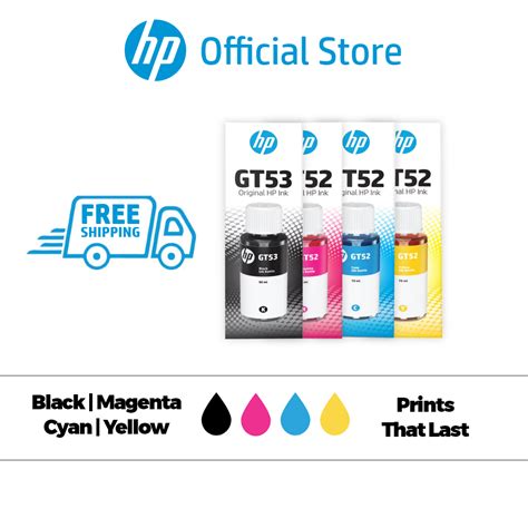 Hp Gt53 Gt52 Original Ink Bottle Compatible Hp Printer
