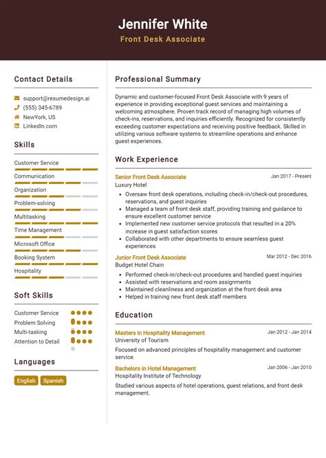 7 Best Front Desk Officer Resume Examples For 2024 Jyzxlk