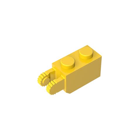 Hinge Brick 1 X 2 Locking With 2 Fingers Vertical End 9 Teeth 30365