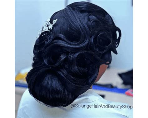 55 Stunning Black Wedding Hairstyles And Haircuts With Photos Fabbon