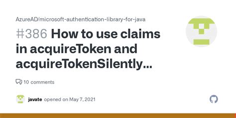 How To Use Claims In Acquiretoken And Acquiretokensilently Methods