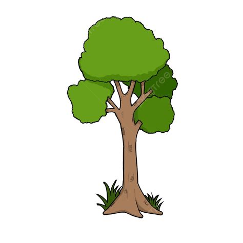 Gambar Kartun Vektor Pokok Vektor Pokok Clipart Pokok Kartun Pokok Png Dan Psd Untuk Muat