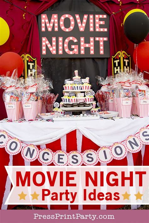 16 Party Games Ideas Movie Birthday Party Movie Themed Party Movie Night Party