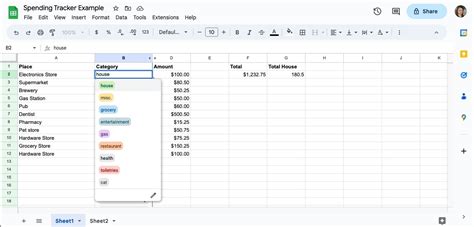 How To Create A Monthly Spending Tracker In Google Sheets