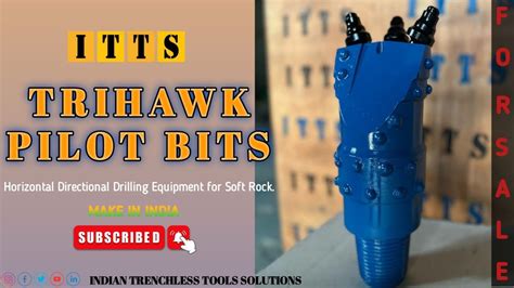 Trihawk Pilot Bits Horizontal Directional Drilling Equipment Soft Rock Tools Oil Gas