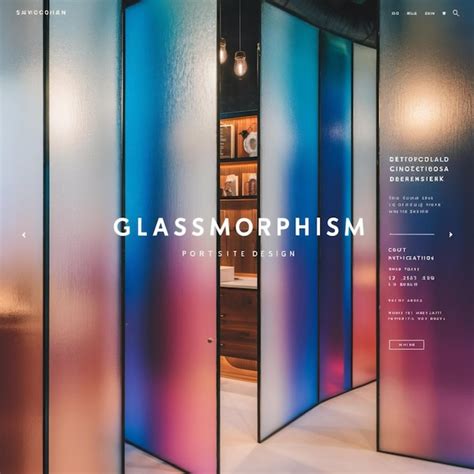 Premium Photo A Poster For Glass Style Glass That Says Glassmorphism