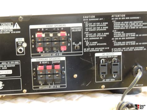 Sony Str D965 Amfm Receiver 110 Watts Ch Phono In Photo 4448919