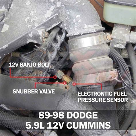 Maxtow Fuel Pressure Banjo Bolt For 1994 1997 Dodge Ram 12 Valve Cummins