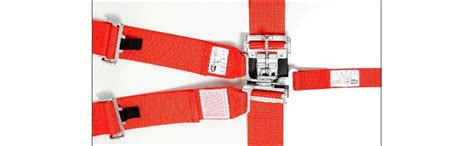 Racequip 711011 Red Sfi 161 Latch And Link 5 Point Safety Harness Set