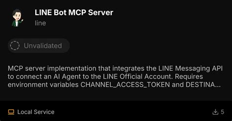 servidor mcp de line bot mcp servers · lobehub