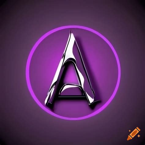 Letter A With Purple Background