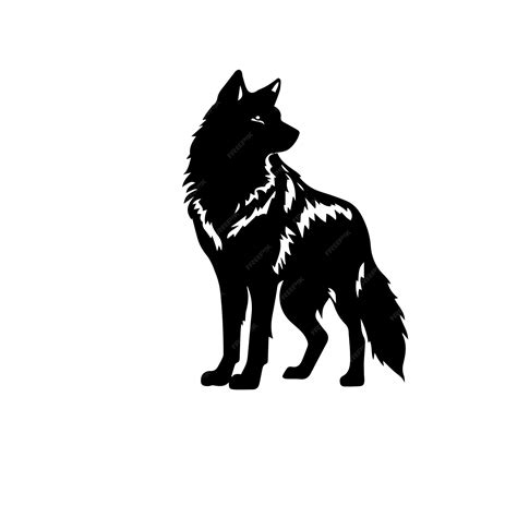 Premium Vector Wolf Vector Illustration