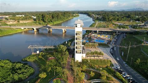 Aerial View Of The Batu Kawah Riverbank Park Editorial Photography Image Of Landmark