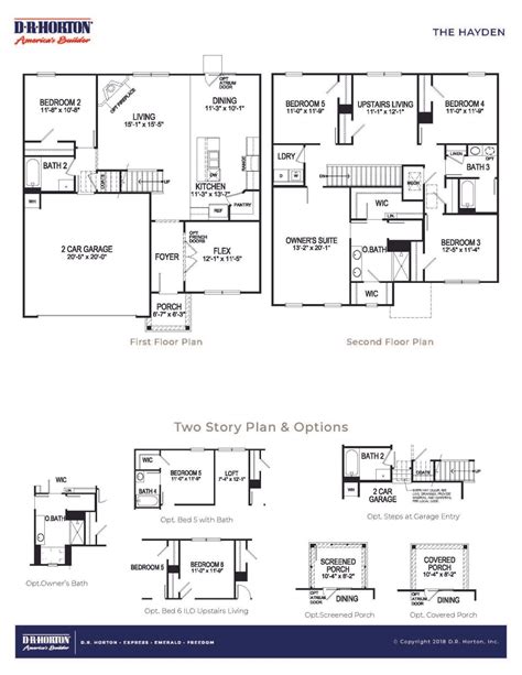 Georgetown Floor Plan Dr Horton Park
