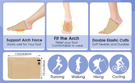 2 Pairs Metatarsal Compression Arch Support Sleeve Cushioned Gel Foot