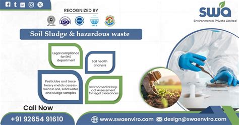 Soil Sludge And Hazardous Waste Solution Swa Environmental