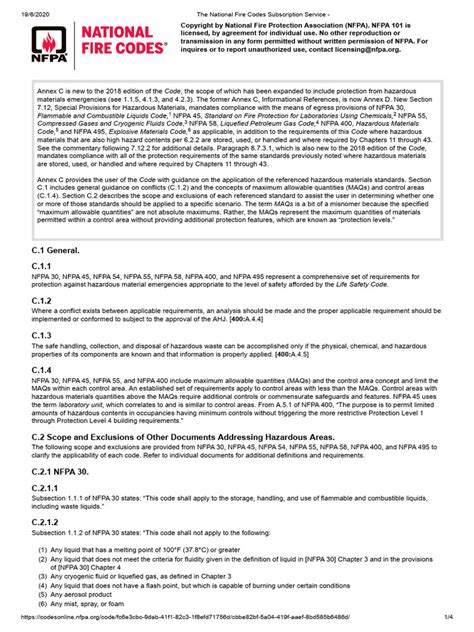 Hbk Nfpa 101 Annexcfire Code 2018 Edition Pdf