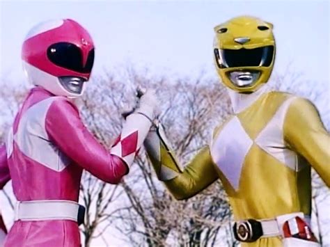 Mmpr Trini And Kimberly Yellowpink Rangers Power Rangers Mighty
