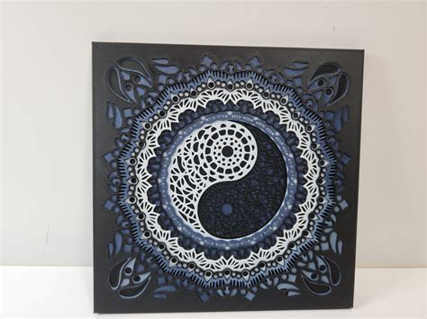 Yin Yang Mandala Wall Art By Jamboodle Makerworld