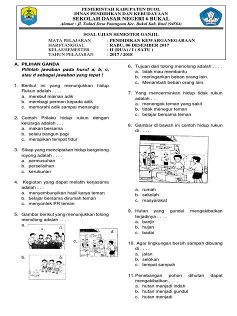 Soal Pkn Kelas 2 Pdf