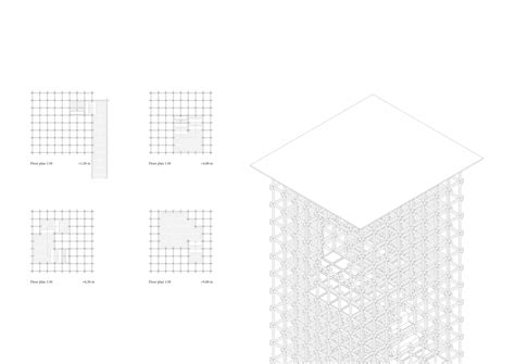 Architecture Project Timber Lattice Observation Structure