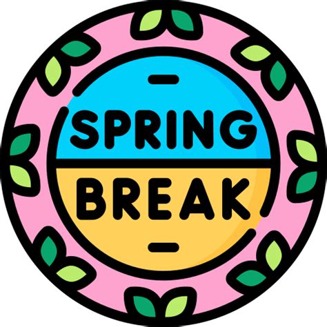 Spring Break Free Travel Icons