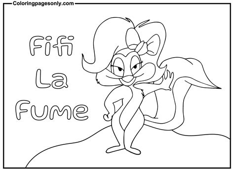 20 Fifi La Fume Coloring Pages Free Printable Pdf And Online Coloring