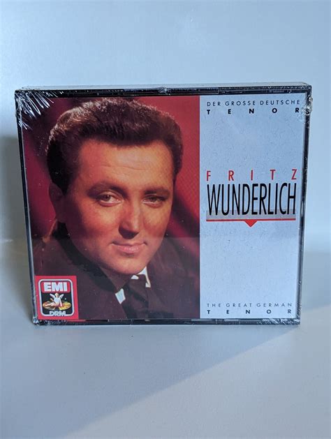Fritz Wunderlich Der Grosse Deutsche Tenor Cd Dec 1990 3 Discs Emi